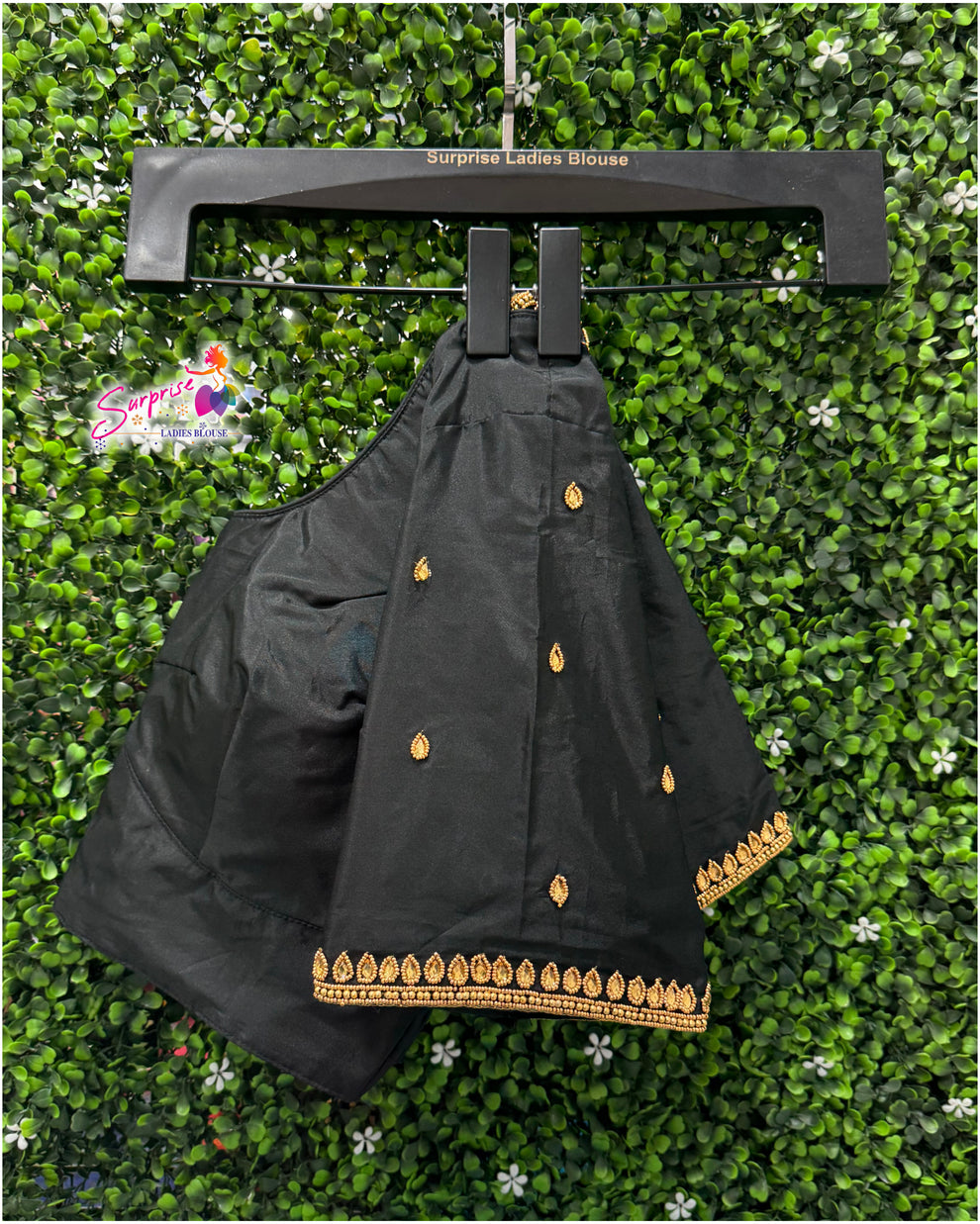 Designer handwork Ari work blouse Black color – SurpriseLadies blouse